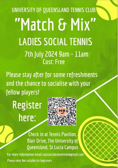 Match & Mix Ladies' Social Tennis